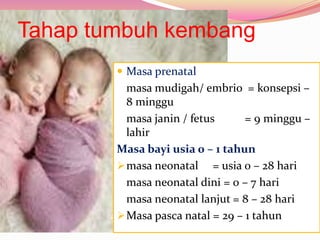 Ruang lingkup asuhan neonatus, bayi & balita | PPTX