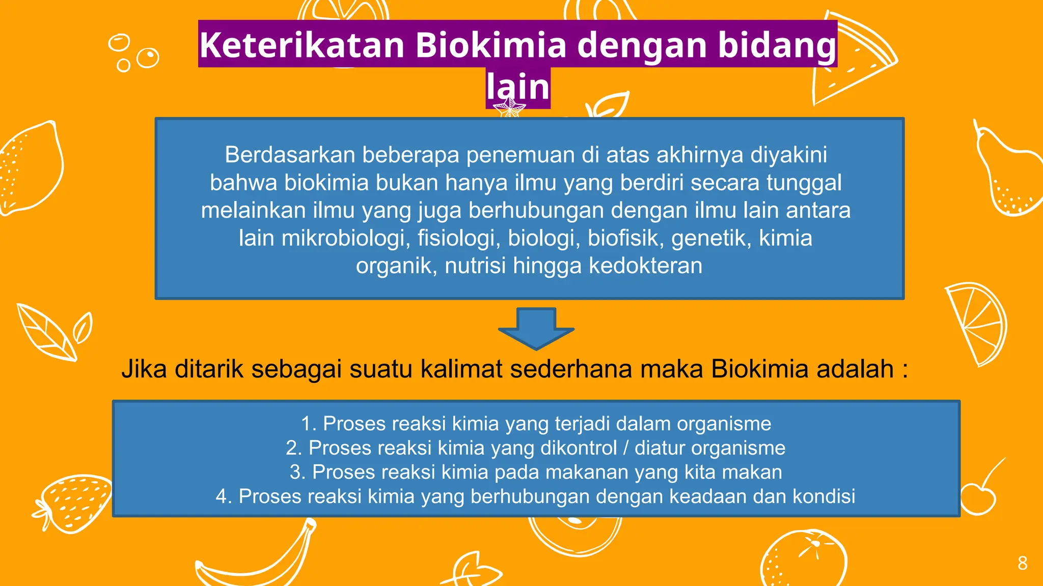 RUANG LINGKUP BIOKIMIA GIZI, SEJARAH, KETERKAITAN BIOKIMIA DENGAN ILMU ...
