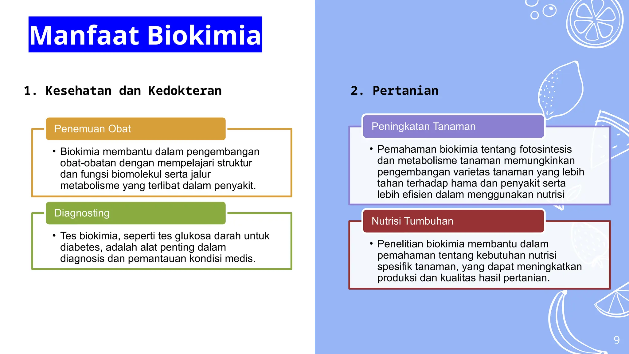 RUANG LINGKUP BIOKIMIA GIZI, SEJARAH, KETERKAITAN BIOKIMIA DENGAN ILMU ...