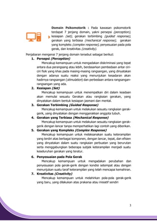 Ruang lingkup domain spikomotor | PDF