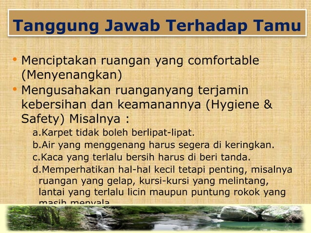 Ruang_Lingkup_Housekeeping di perhotelan | PPT