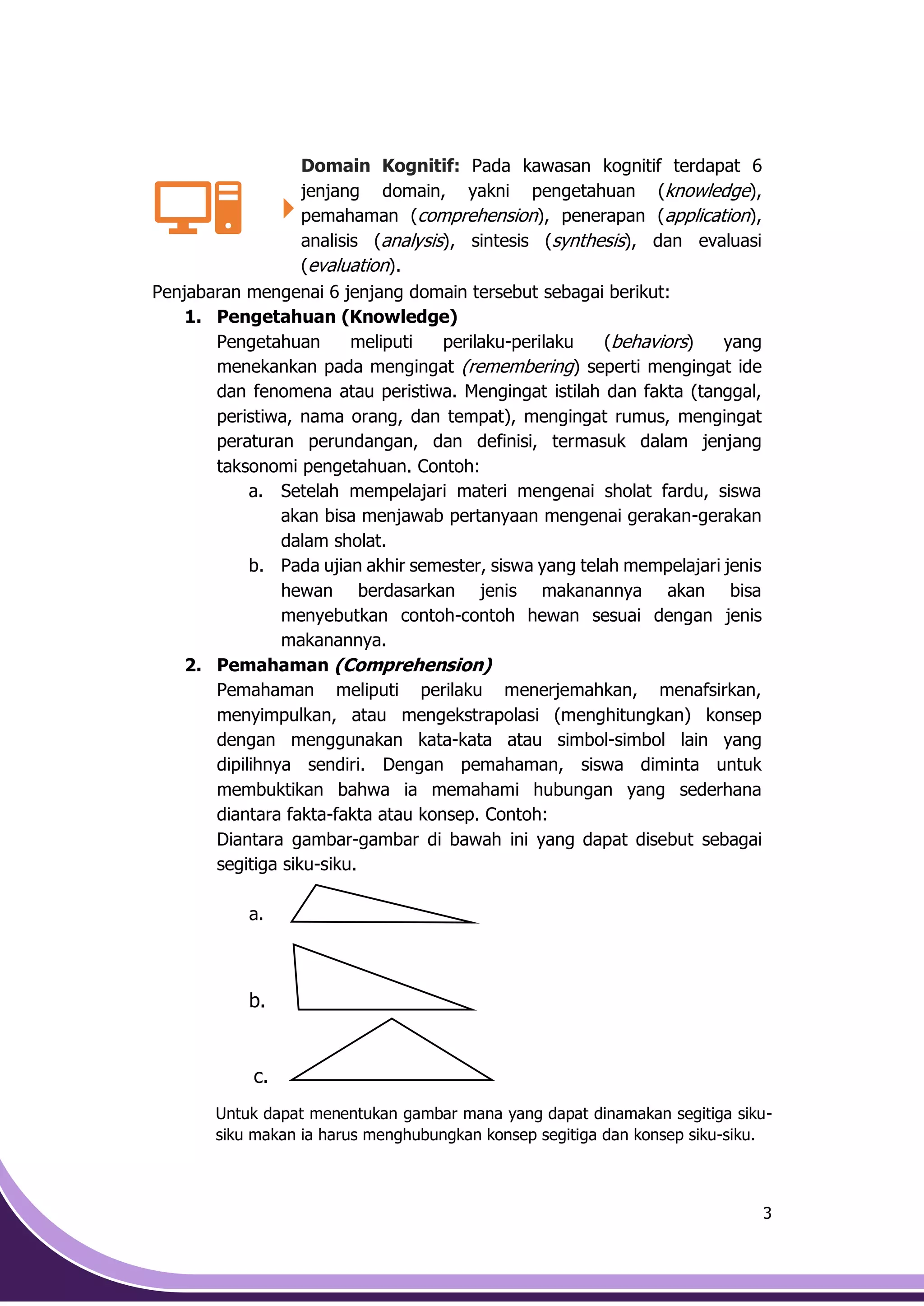 Ruang lingkup modul kognitif | PDF