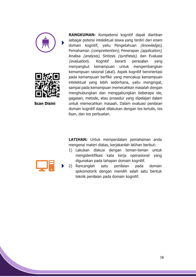 Ruang lingkup modul kognitif | PDF