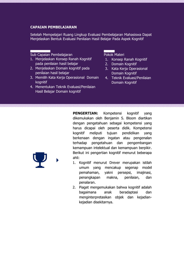 Ruang lingkup modul kognitif | PDF