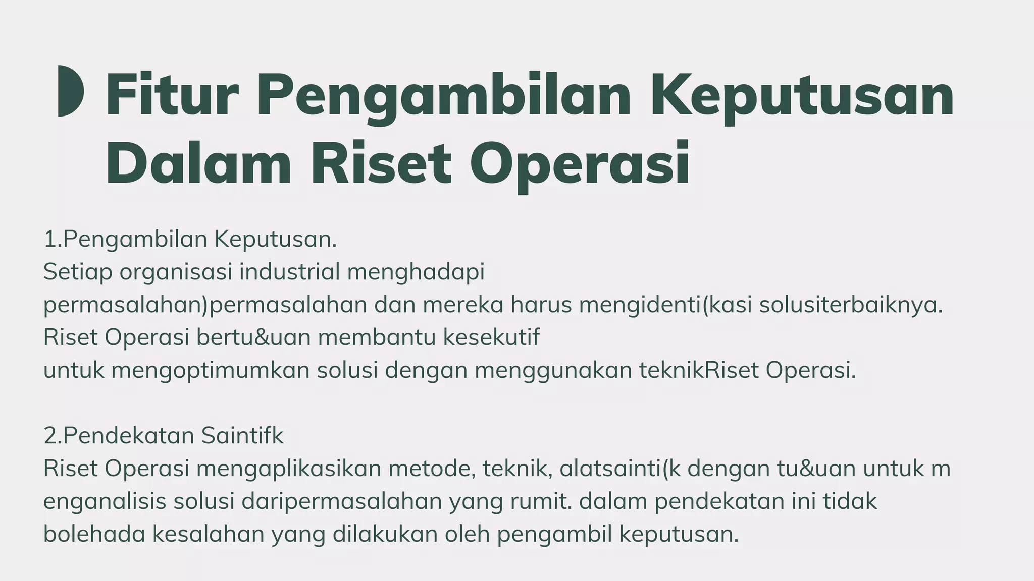 Ruang lingkup riset operasi | PDF