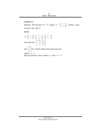 Ruang ruang vector | PDF