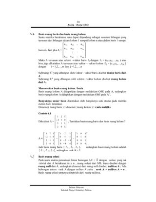 Ruang ruang vector | PDF