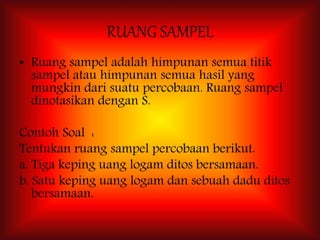 Ruang sampel dan frekuensi harapan | PPTX