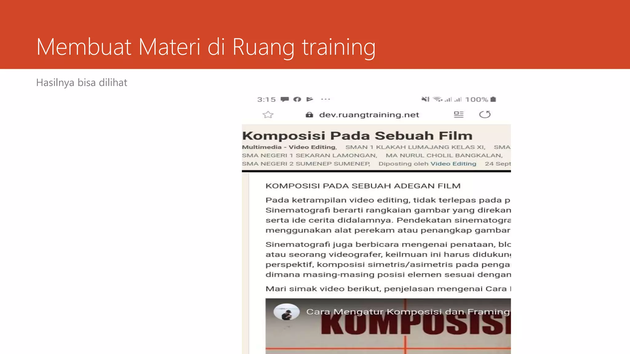 Ruang training kurikulum1 | PPTX