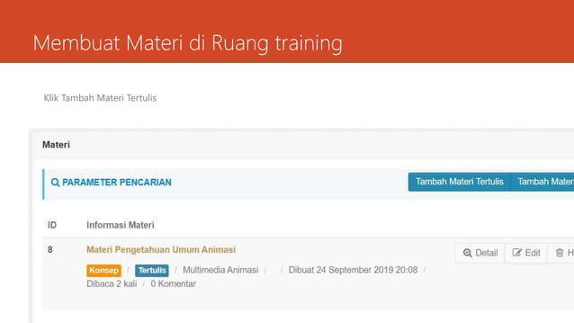 Ruang training kurikulum1 | PPTX