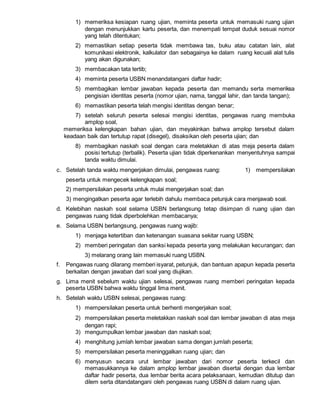 Ruang ujian | DOCX