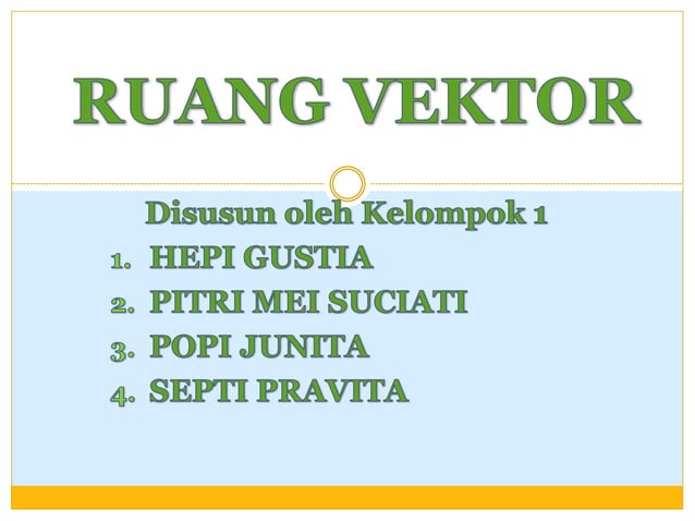 Ruang vektor | PPTX