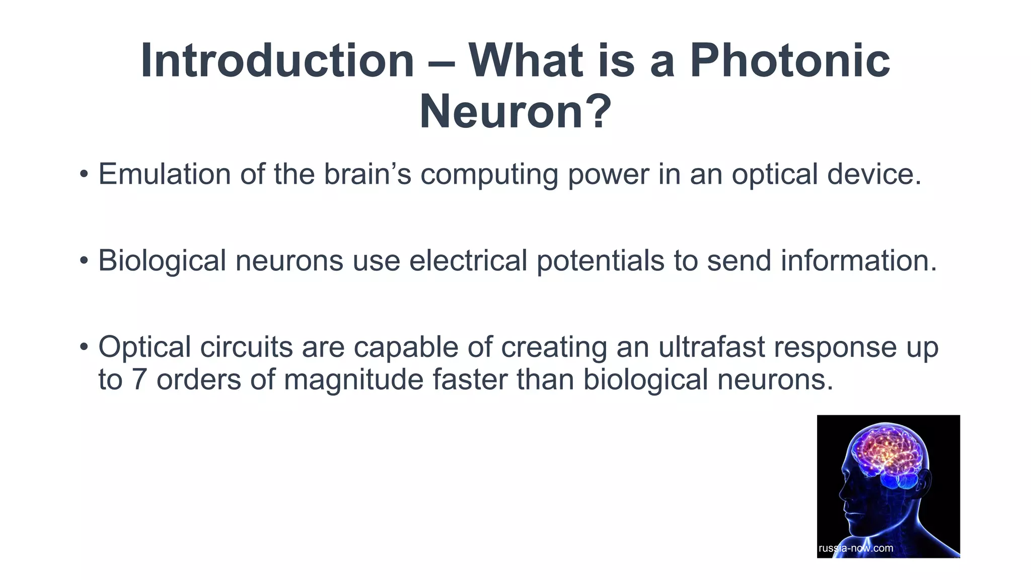 Photonic Neurons: Spiking Information Processing with Lasers | PDF