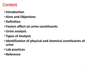 RUA(Urineanalysis)3.p and lab experiment | PPT