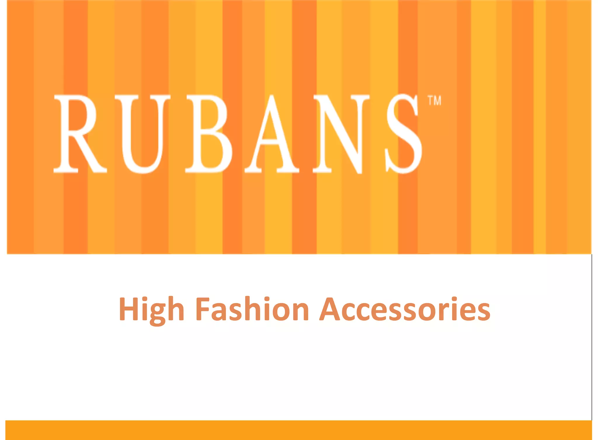 Rubans corporate presentation | PDF