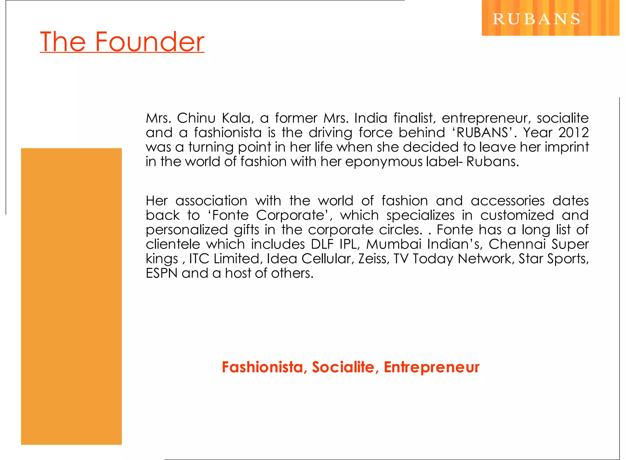 Rubans corporate presentation | PDF