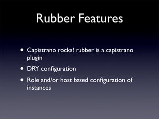 Deploying Rails on EC2 using Rubber (Slides Only) | PPT