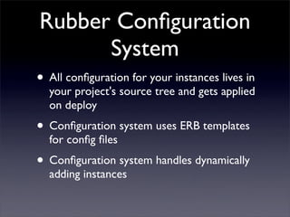 Deploying Rails on EC2 using Rubber (Slides Only) | PDF