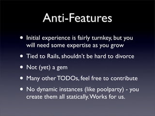 Deploying Rails on EC2 using Rubber (Slides Only) | PDF