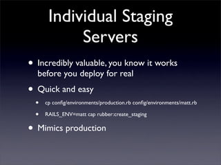 Deploying Rails on EC2 using Rubber (Slides Only) | PDF