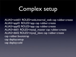 Deploying Rails on EC2 using Rubber (Slides Only) | PDF