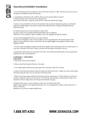 Rubber Flooring Installation | PDF