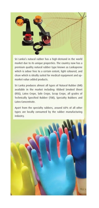 Rubber and Rubber Products in Sri Lanka | PDF