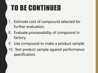 RUBBER COMPOUNDING PRESENTATION DONE BY WAYNE MUTATAVIKWA AND TAFADZWA ...