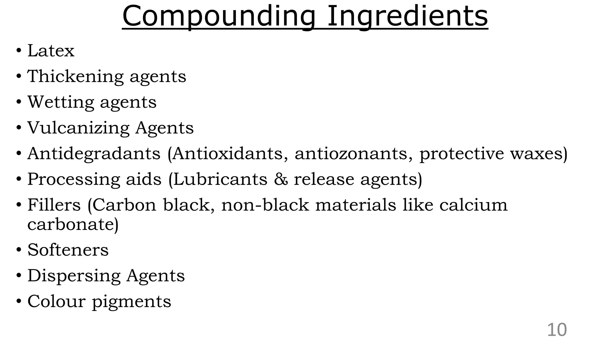 Compounding Of Rubber | PPTX
