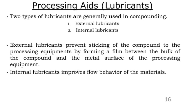 Compounding Of Rubber | PPTX