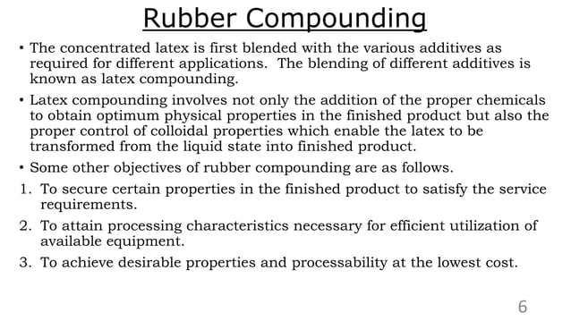Compounding Of Rubber | PPTX