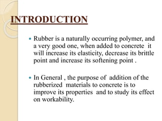 Rubber concrete | PPTX