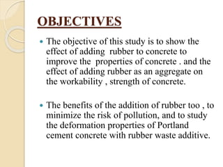Rubber concrete | PPTX