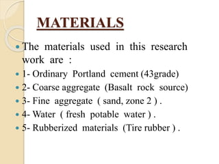 Rubber concrete | PPTX