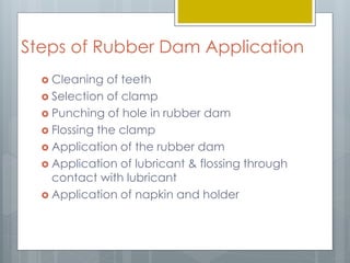 Rubber dam | PPTX