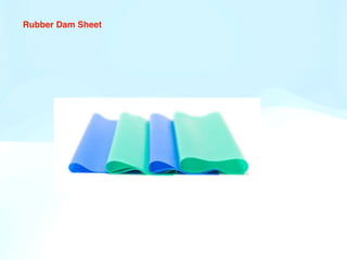 rubber dam application parts components and importance | PDF