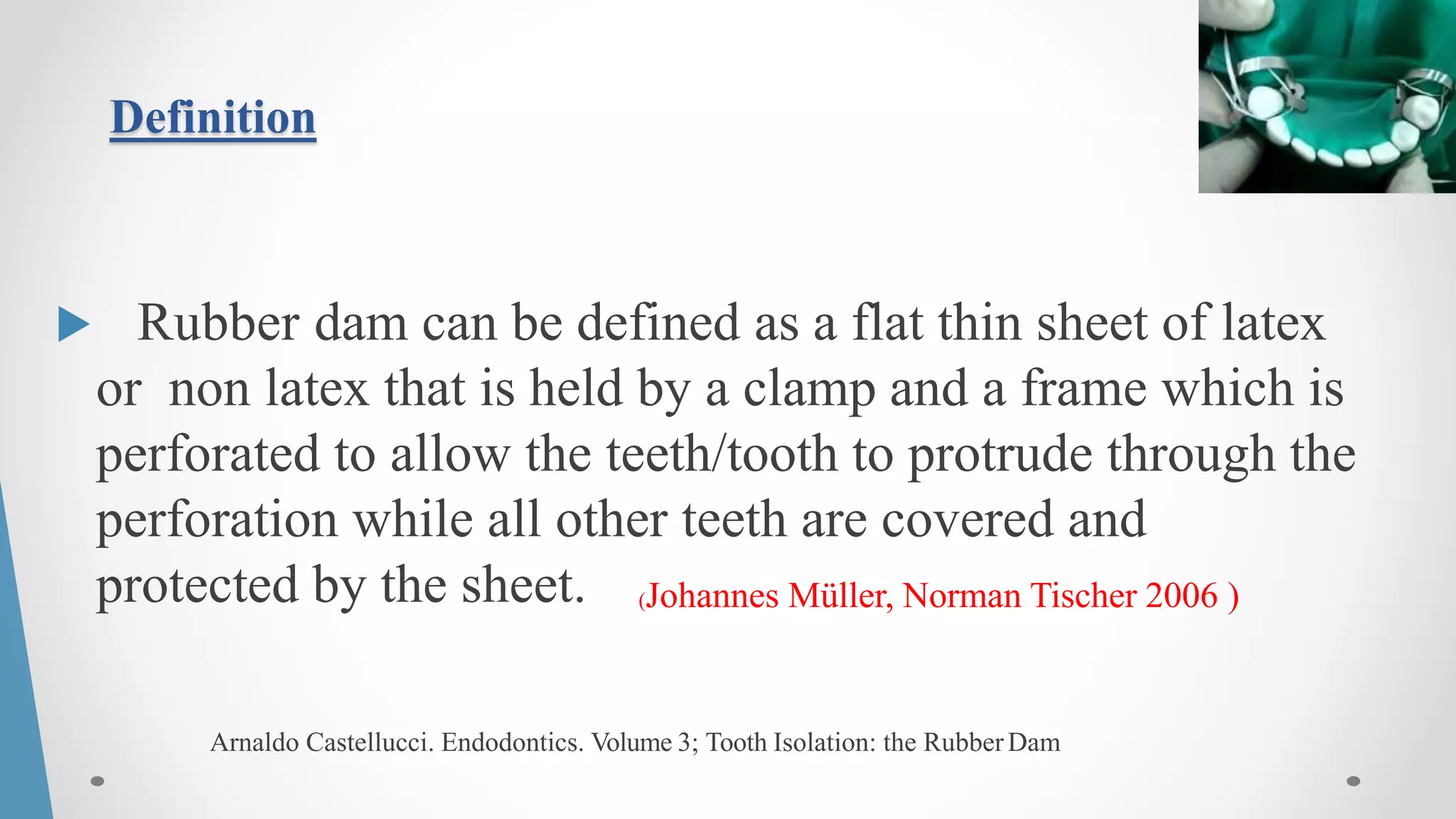 Rubber dam in Dentistry | PPTX