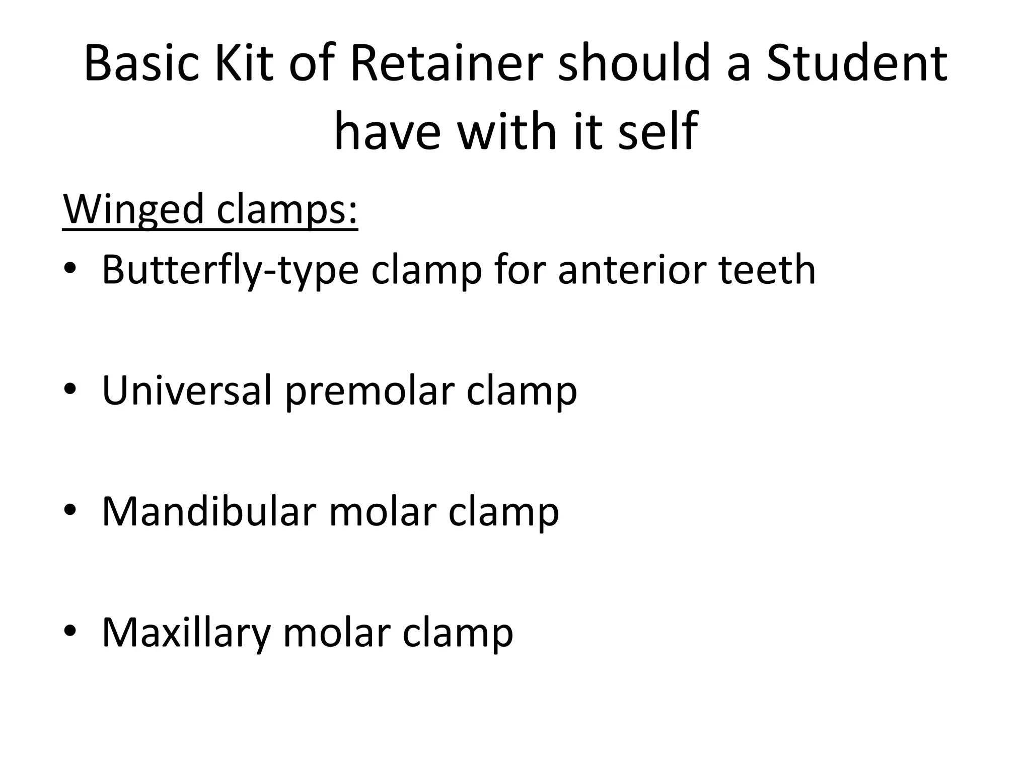 Rubber dam application | PPTX