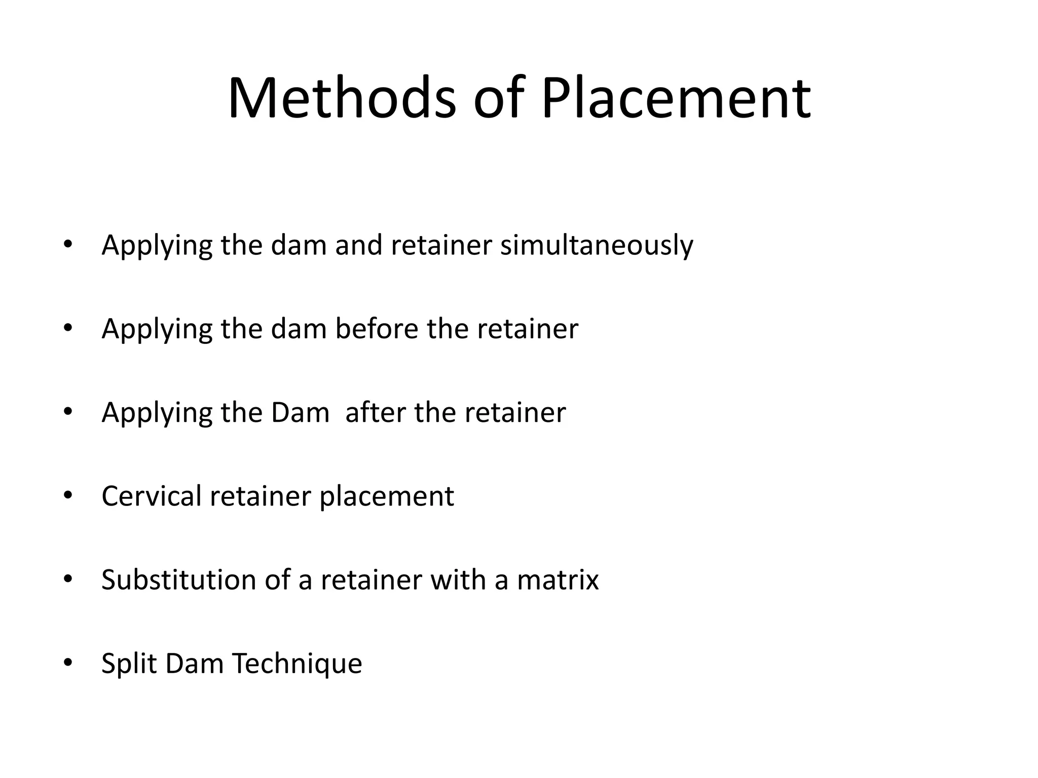 Rubber dam application | PPTX