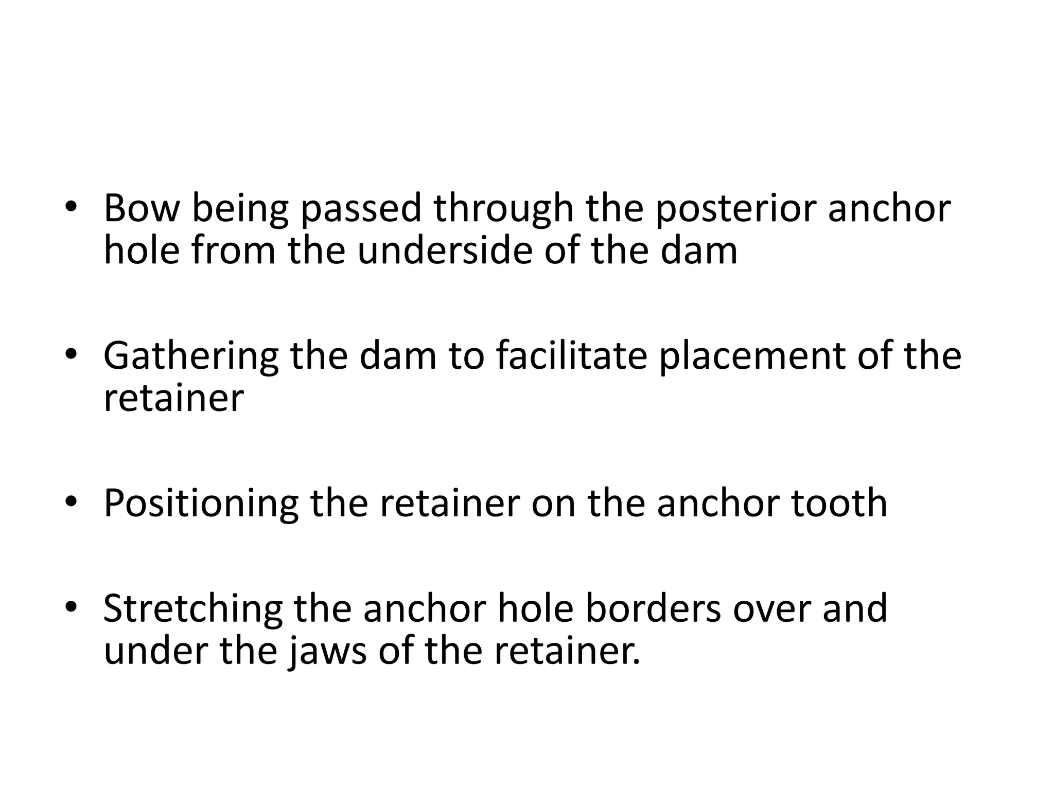Rubber dam application | PPTX