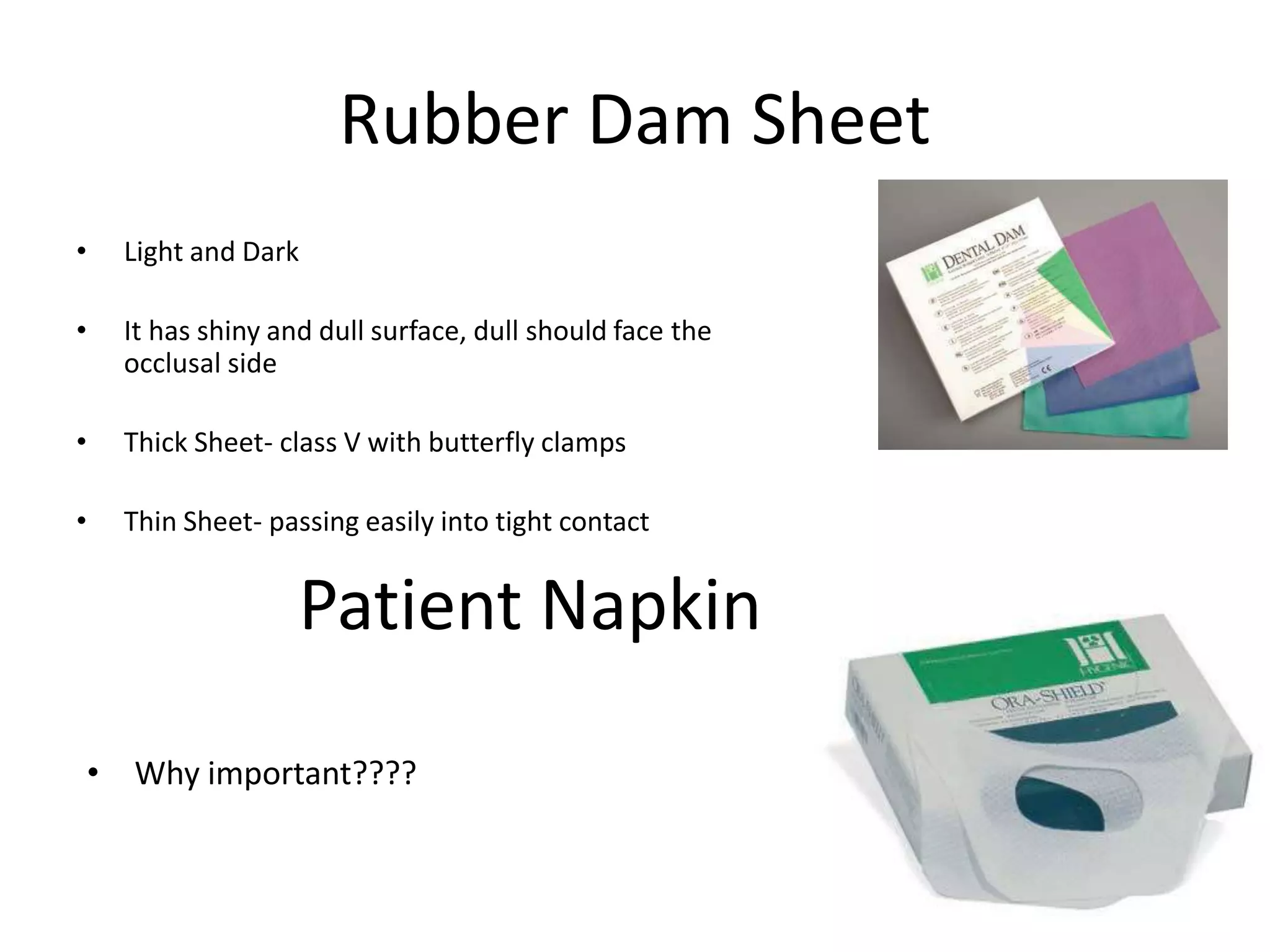 Rubber dam application | PPTX