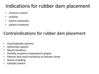 Rubber dam application | PPTX