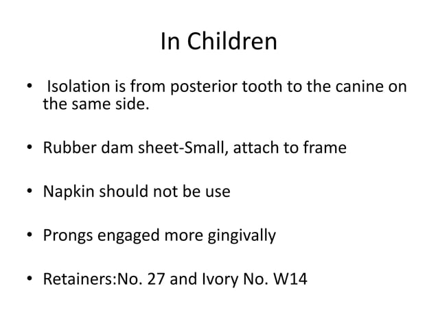 Rubber dam application | PPTX | Oral care | Personal Care