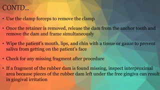Rubber dam isolation | PPTX