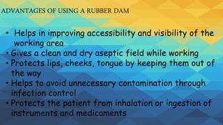 Rubber dam isolation | PPTX