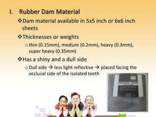 Rubber Dam - Dentistry | PPSX