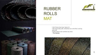 Rubber Flooring Manufacturer in Delhi India | PPT
