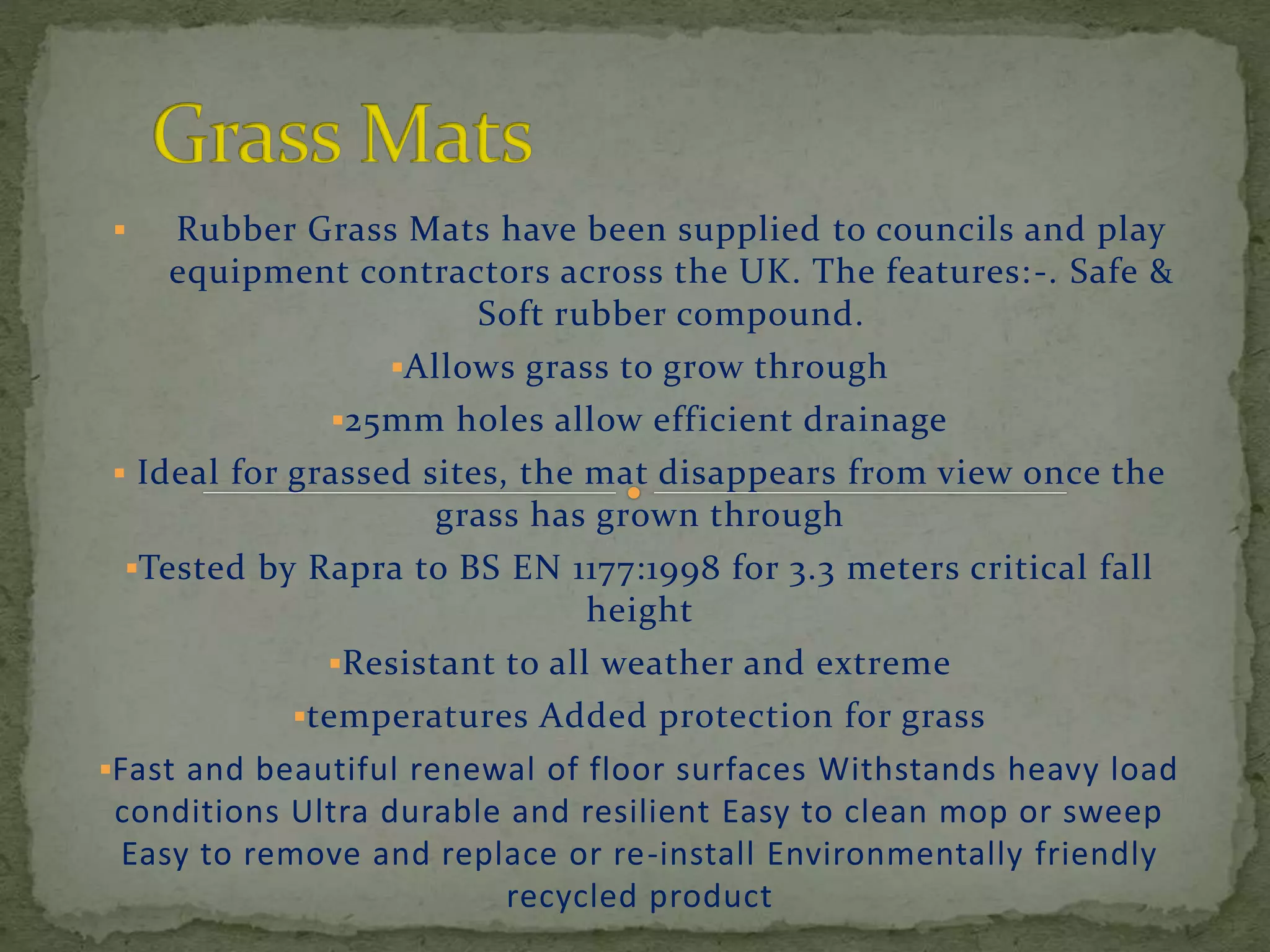 Playground mats | PPTX