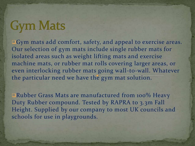 Playground mats | PPTX