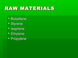 Rubber industry | PPT